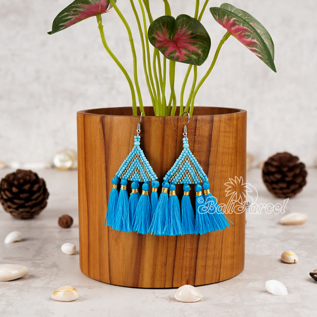 Handmade Bali Earrings, Japanese beads earrings, Matsuno beads earrings ...